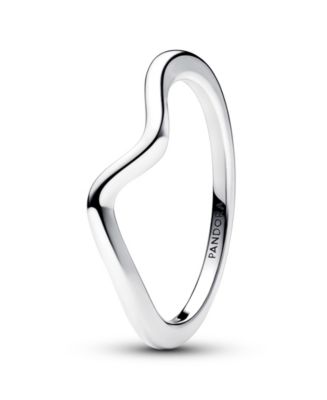 Pandora Sterling Wave Ring - Macy's