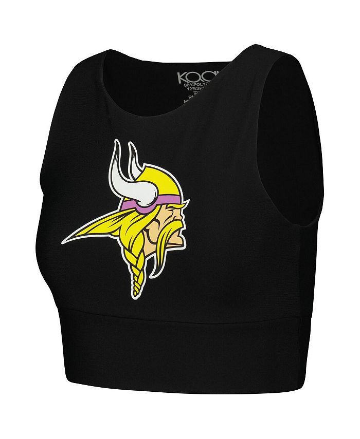 Kadi Brand Women's Black Minnesota Vikings Leggings and Midi Bra Set ...