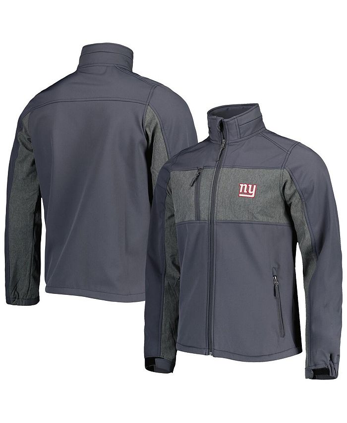 Dunbrooke Men's Graphite New York Giants Circle Zephyr Softshell Full ...