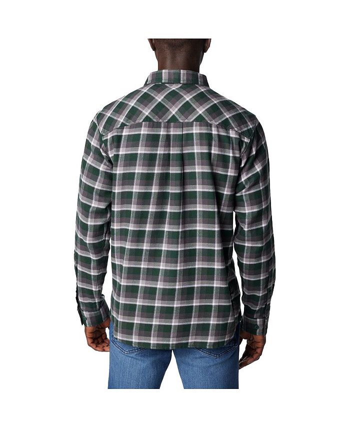 Columbia Men's Green Michigan State Spartans Flare Gun Flannel Long ...