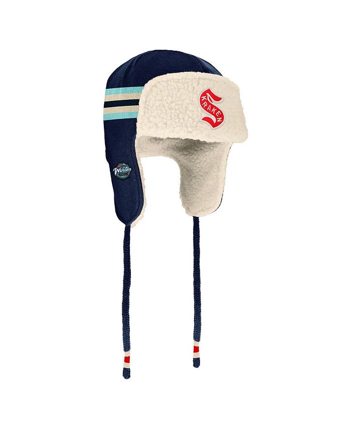Fanatics Men's Seattle Kraken Deep Sea Blue, Cream 2024 NHL Winter ...