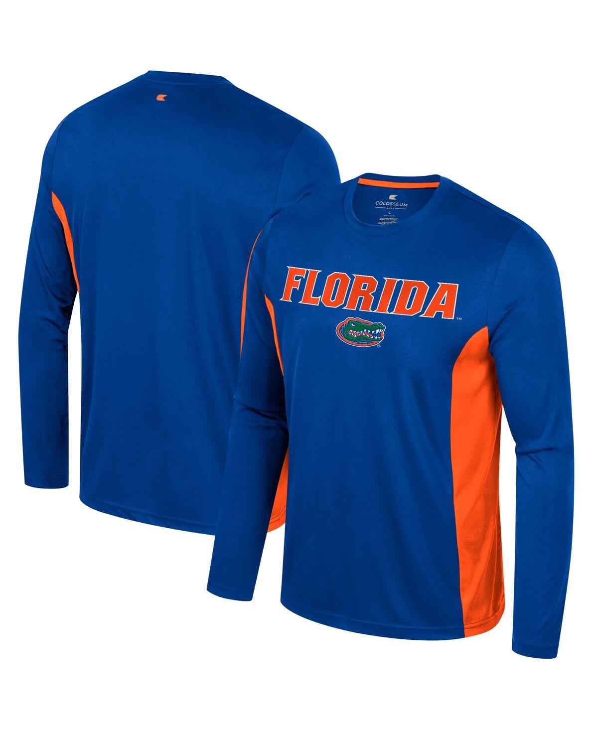 Colosseum Men's Royal Florida Gators Warm Up Long Sleeve T-shirt | ModeSens