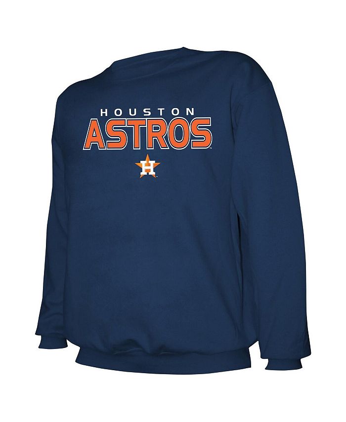 Stitches Men's Navy Houston Astros Pullover Sweatshirt - Macy's