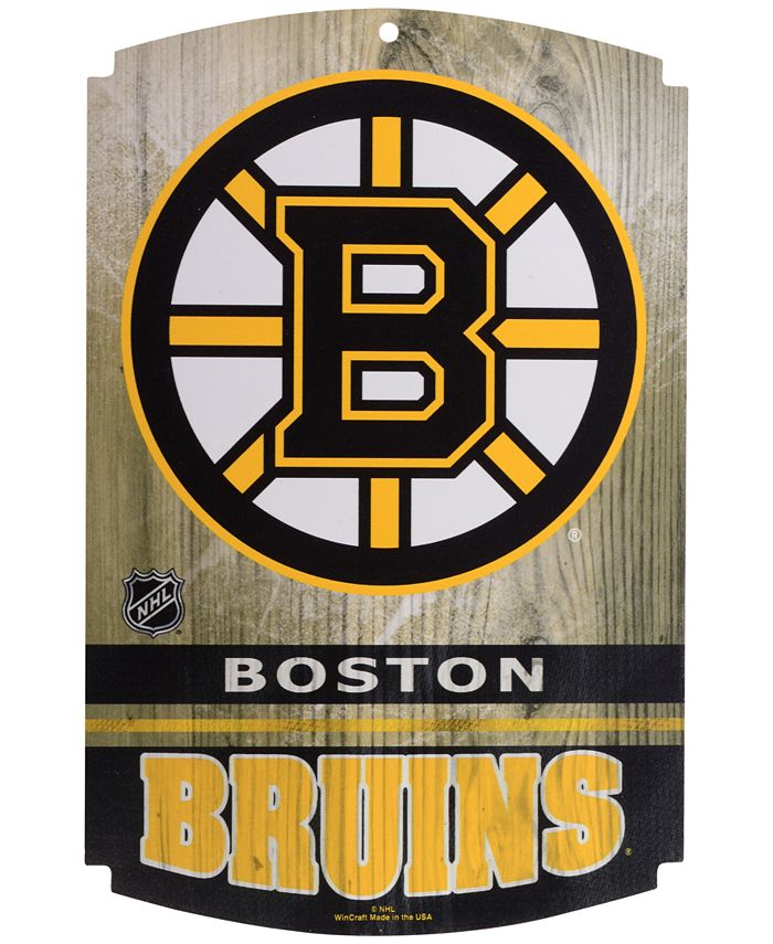 Wincraft Boston Bruins Wood Sign - Macy's