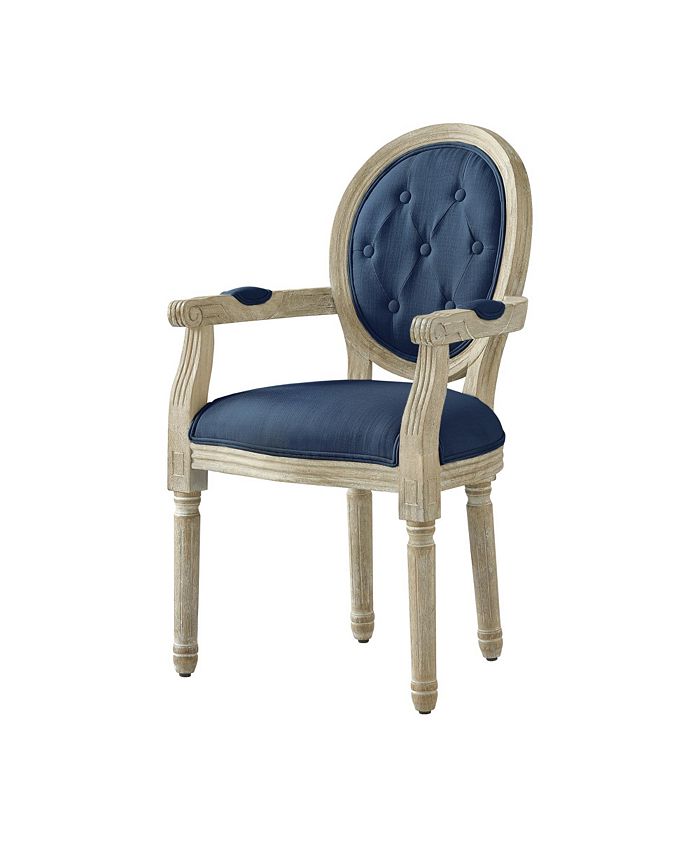Rustic Manor Edna Linen Dining Chair - Macy's