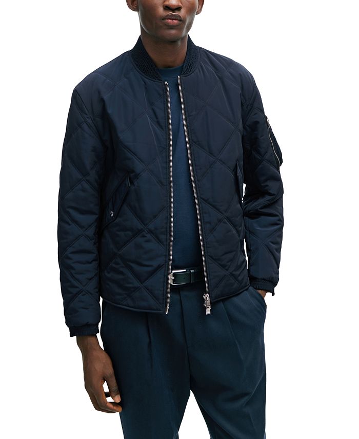 Hugo Boss Men's Quilted Regular-Fit Jacket - Macy's