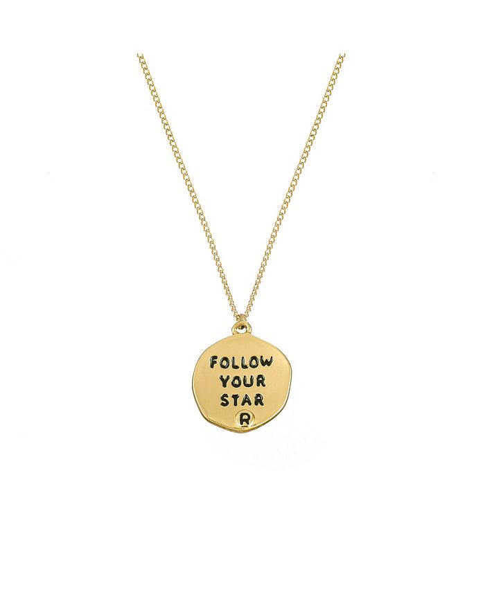 RACHEL Rachel Roy Talisman Star Front Back Charm Necklace - Macy's