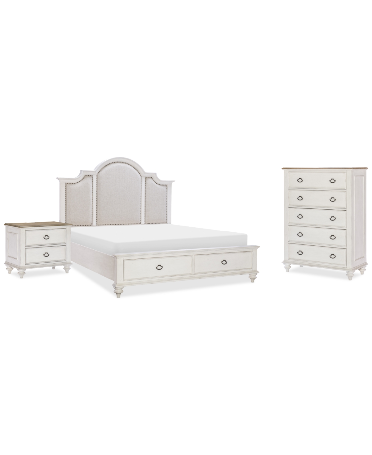 Click here for Mandeville 3pc Bedroom Set (Upholstered California... prices