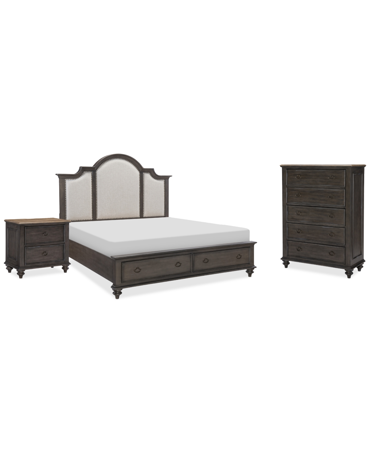 Click here for Mandeville 3pc Bedroom Set (Upholstered Queen Stor... prices