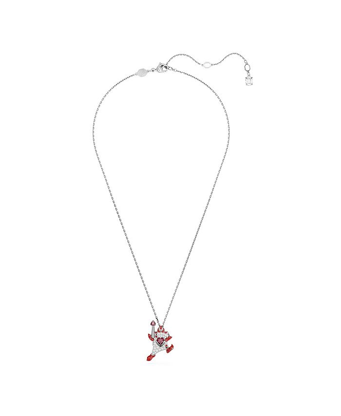 Swarovski Playing Card, Red, Rhodium Plated Alice In Wonderland Pendant ...