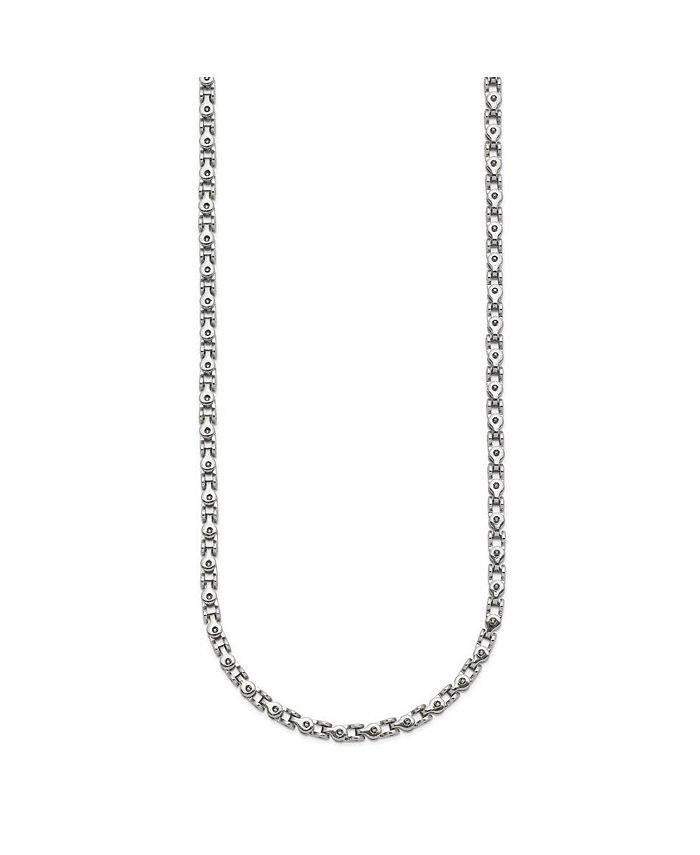 Chisel Stainless Steel Fancy Link Chain Necklace - Macy's
