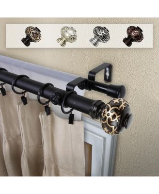 Maple 1" Double Curtain Rod 120-170" - Macy's