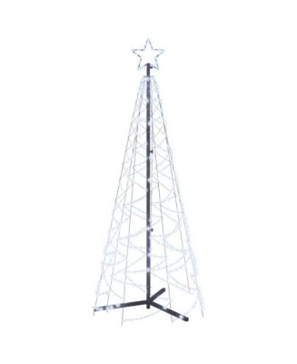 Christmas Cone Tree Cold White 200 LEDs 2x6 ft - Macy's