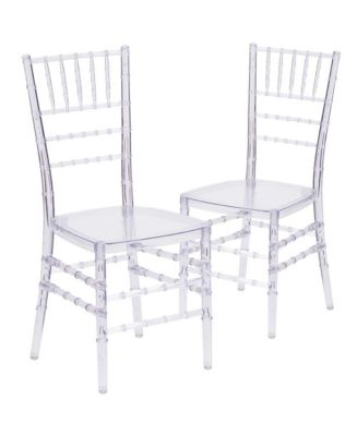 EMMA+OLIVER 2 Pack Stacking Ghost Chair - Macy's
