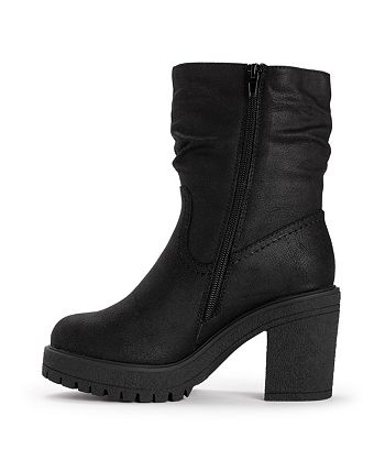 MUK LUKS Women's Riser Pop Heeled Boots - Macy's