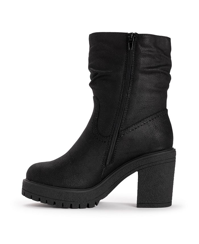MUK LUKS Women's Riser Pop Heeled Boots - Macy's