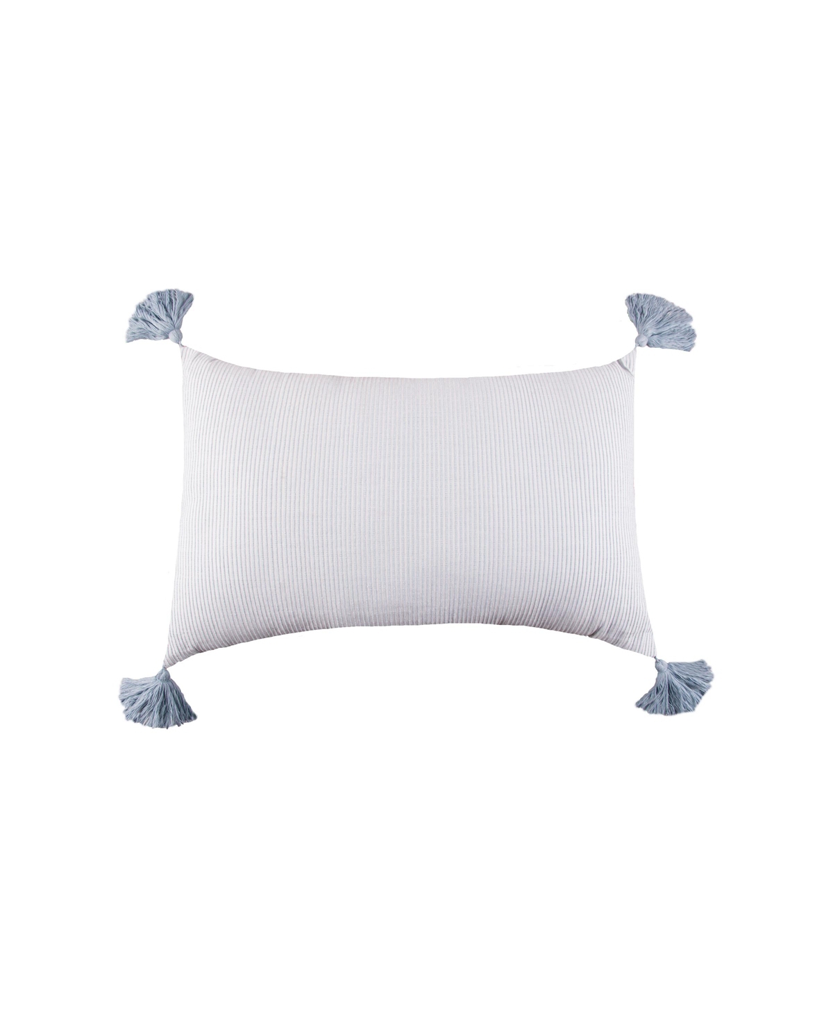 Click here for Bree Striped Sky Blue Cotton Decor Accent Pillow... prices