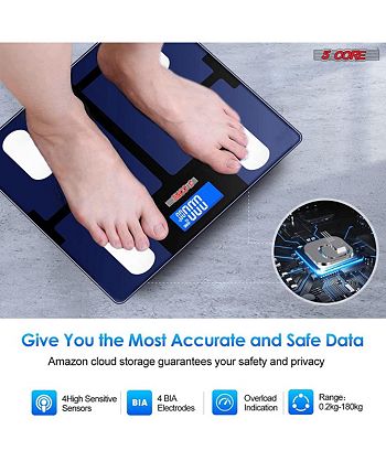5 Core Smart Weight Scale for Body Weight Digital Bathroom Scale BMI ...