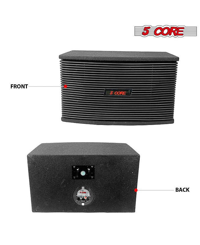 5 Core DJ speakers 8" PA Speaker System 80W RMS PA System Tough ABS ...