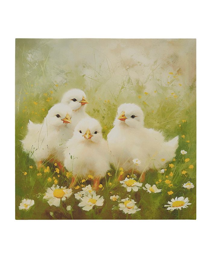 Madison Park Sunshine Animals Chicks Canvas Wall Art - Macy's