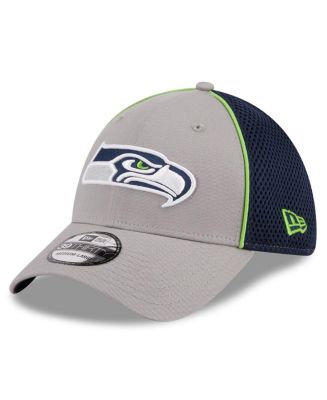 Men's New Era Gray Seattle Seahawks Pipe 39THIRTY Flex Hat - Macy's