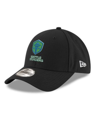 Men's New Era Black Seattle Sounders FC Lockup 9FORTY Adjustable Hat ...