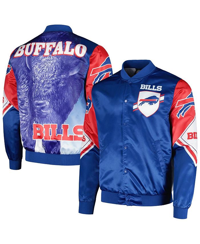 Chalk Line Men's Royal Buffalo Bills Fanimation Satin Full-Snap Jacket ...