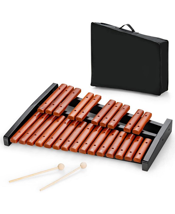 SUGIFT 25 Notes Xylophone Wooden Percussion Educational Instrument with ...