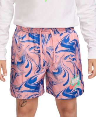 Nike Men's Sportswear Lined Logo Swirl Shorts - Macy's