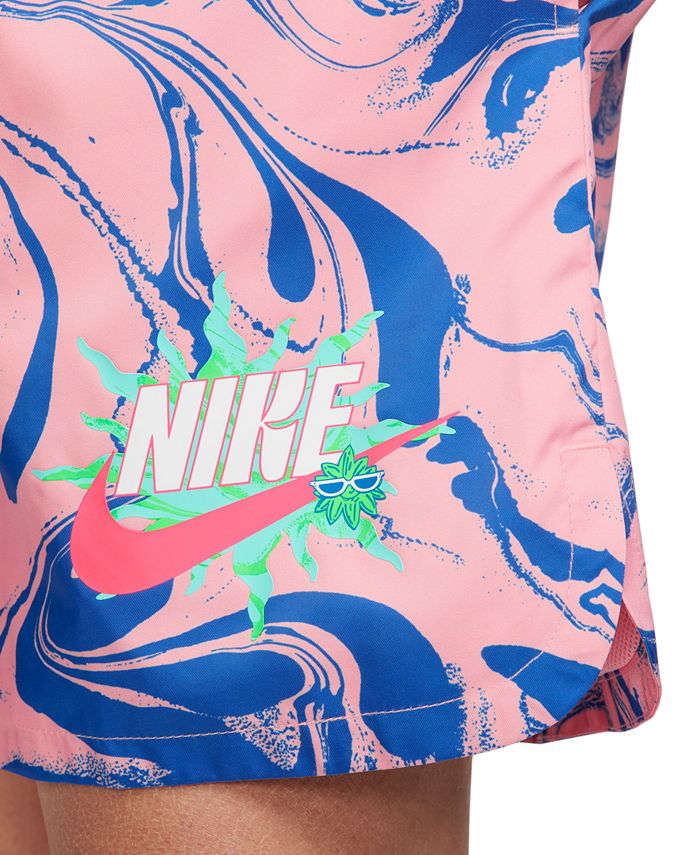 Nike Men's Sportswear Lined Logo Swirl Shorts - Macy's