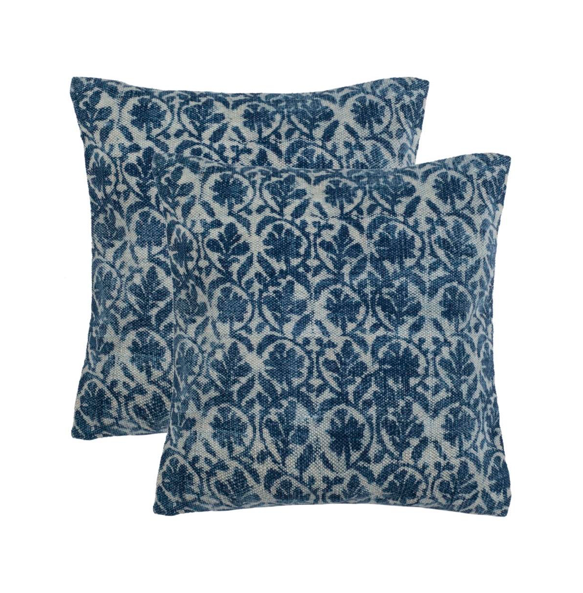 Click here for Safavieh Mya 18 x 18 Pillow (Set of 2) - Indigo prices