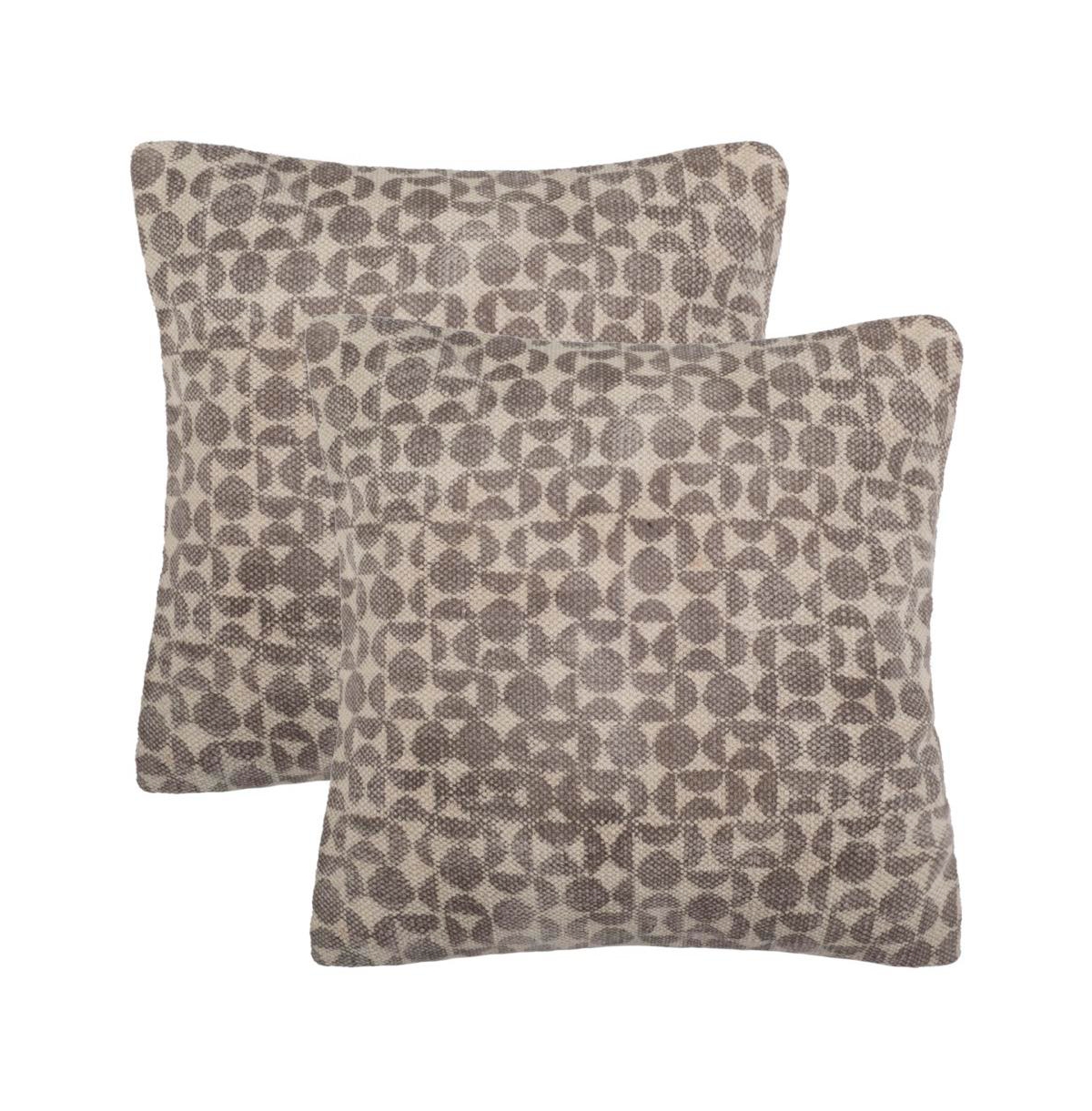 Click here for Safavieh Lorri 18 x 18 Pillow (Set of 2) - Beige/c... prices