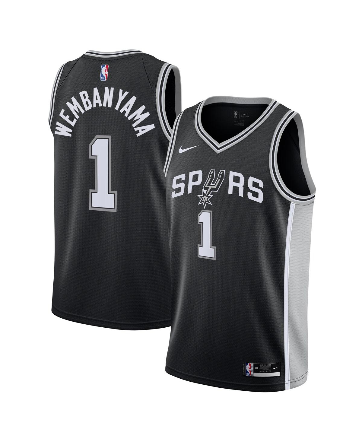 Click here for Big Boys Nike Victor Wembanyama Black San Antonio... prices