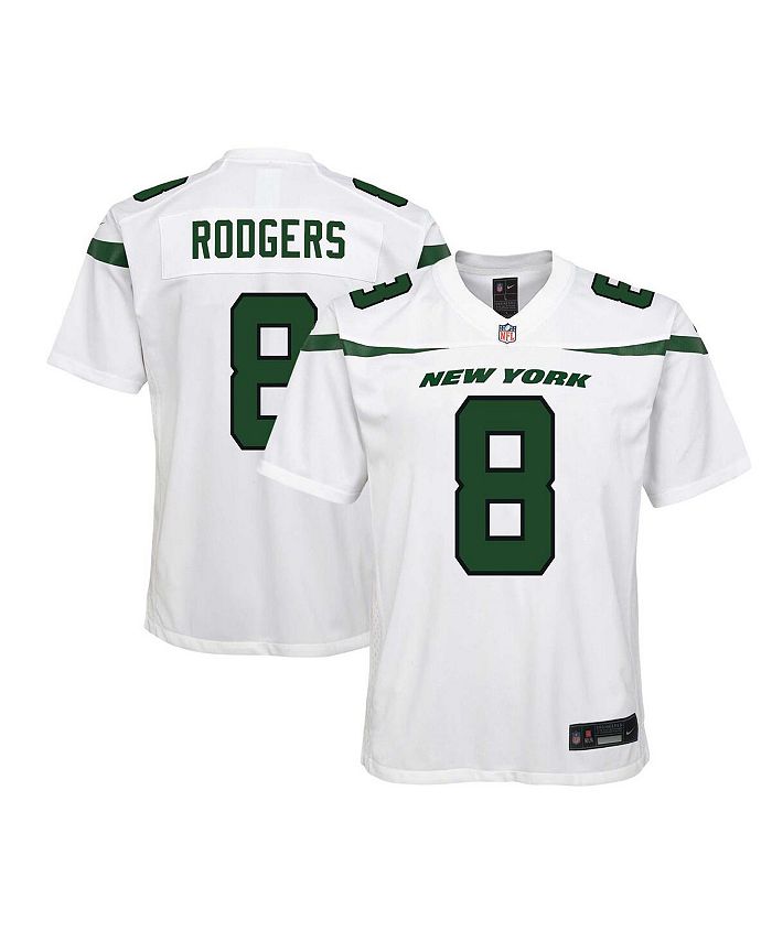 Nike Big Boys Aaron Rodgers White New York Jets Game Jersey - Macy's