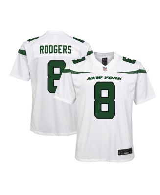 Nike Big Boys Aaron Rodgers White New York Jets Game Jersey - Macy's