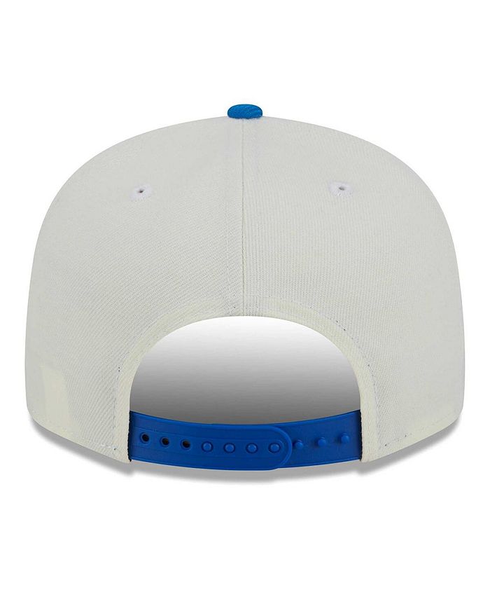 New Era Men's Cream, Blue Detroit Lions City Originals 9FIFTY Snapback ...
