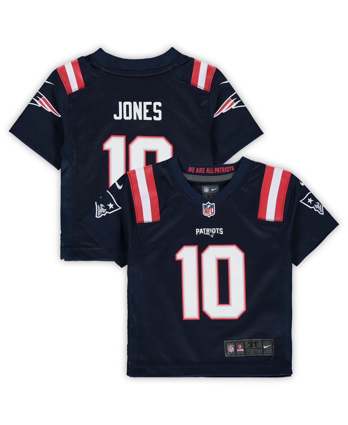 Click here for Toddler Boys and Girls Nike Mac Jones Navy New Eng... prices