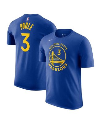 Men's Nike Jordan Poole Royal Golden State Warriors Icon 2022/23 Name ...