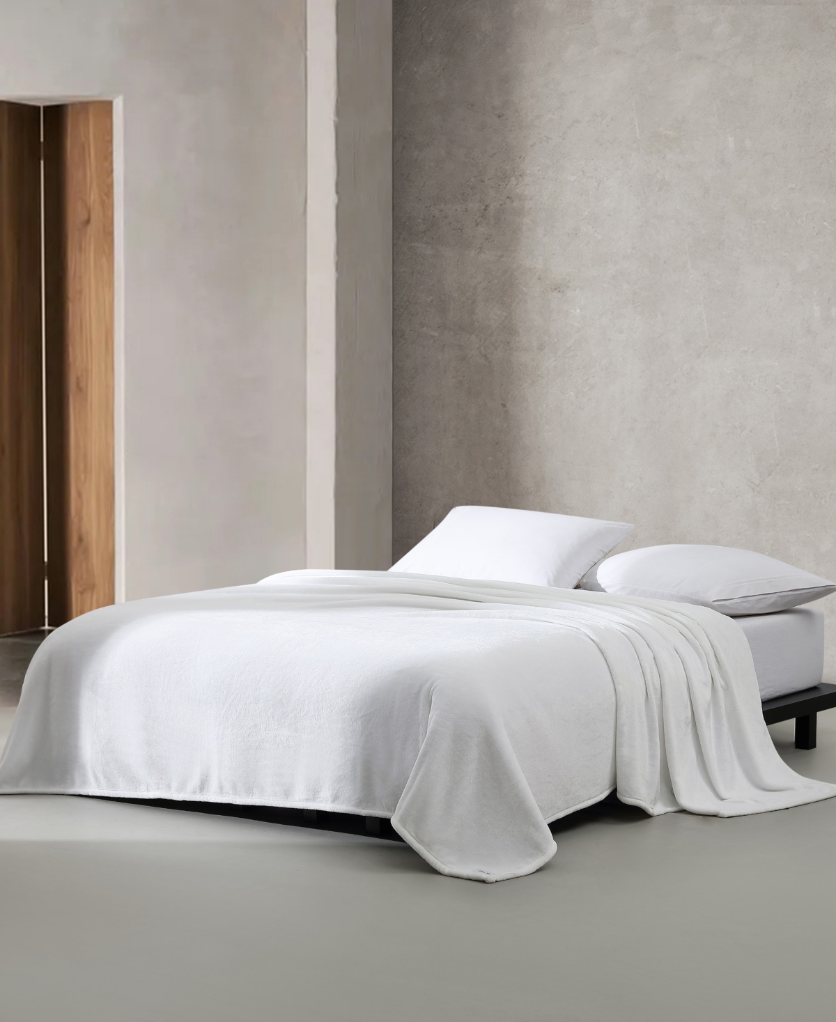Click here for Calvin Klein Core Plush Solid Blanket  King - Whit... prices
