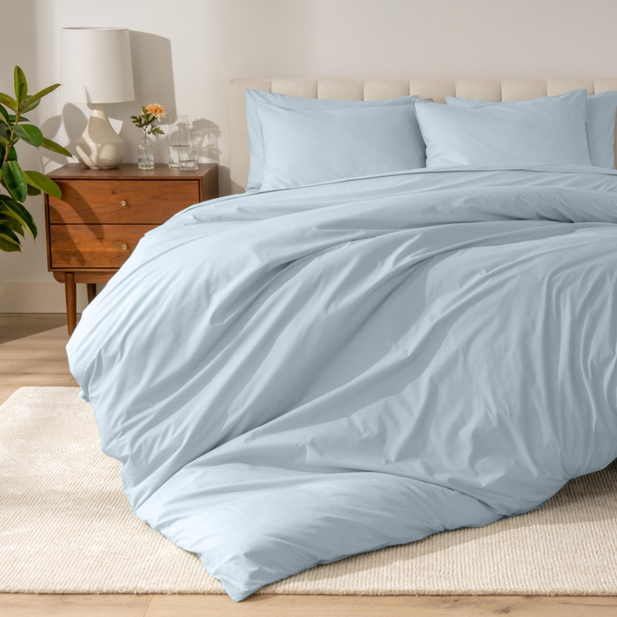 Click here for Bare Home Organic Cotton Percale Duvet Cover Set T... prices