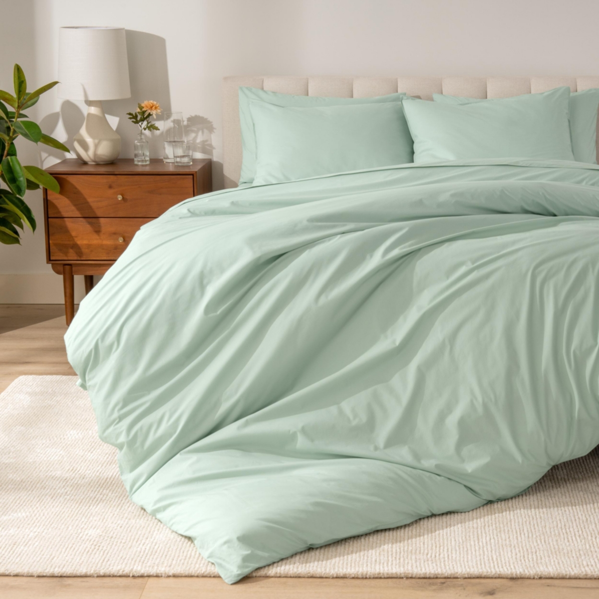 Click here for Bare Home Organic Cotton Percale Duvet Cover Set T... prices