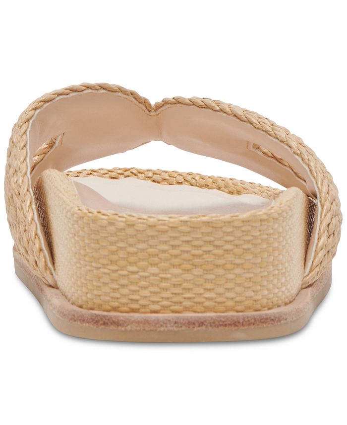 Dolce Vita Women's Selda Raffia Slide Footbed Sandals - Macy's