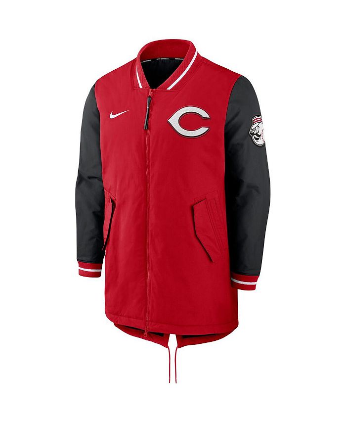 Nike Men's Red Cincinnati Reds Dugout Performance Full-Zip Jacket - Macy's