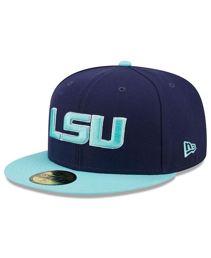 New Era Men's Navy, Light Blue LSU Tigers 59FIFTY Fitted Hat - Macy's
