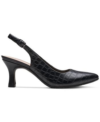 Clarks Women's Kataleyna Step Pointed-Toe Slingback Pumps - Macy's