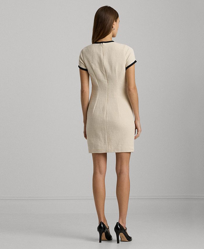 Lauren Ralph Lauren Women's Two-Tone Bouclé Sheath Dress - Macy's