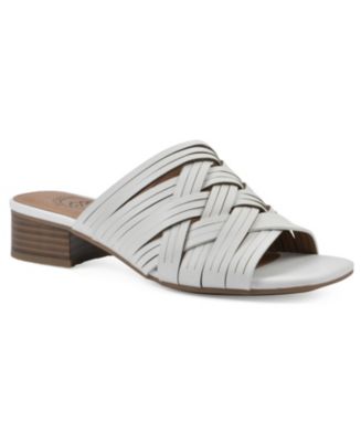 White Mountain Women's Alluvia Slide Flat Sandals - Macy's