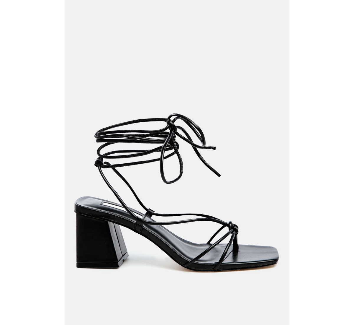 Click here for Womens Spruce Tie Up Block Heel Sandals - Black prices