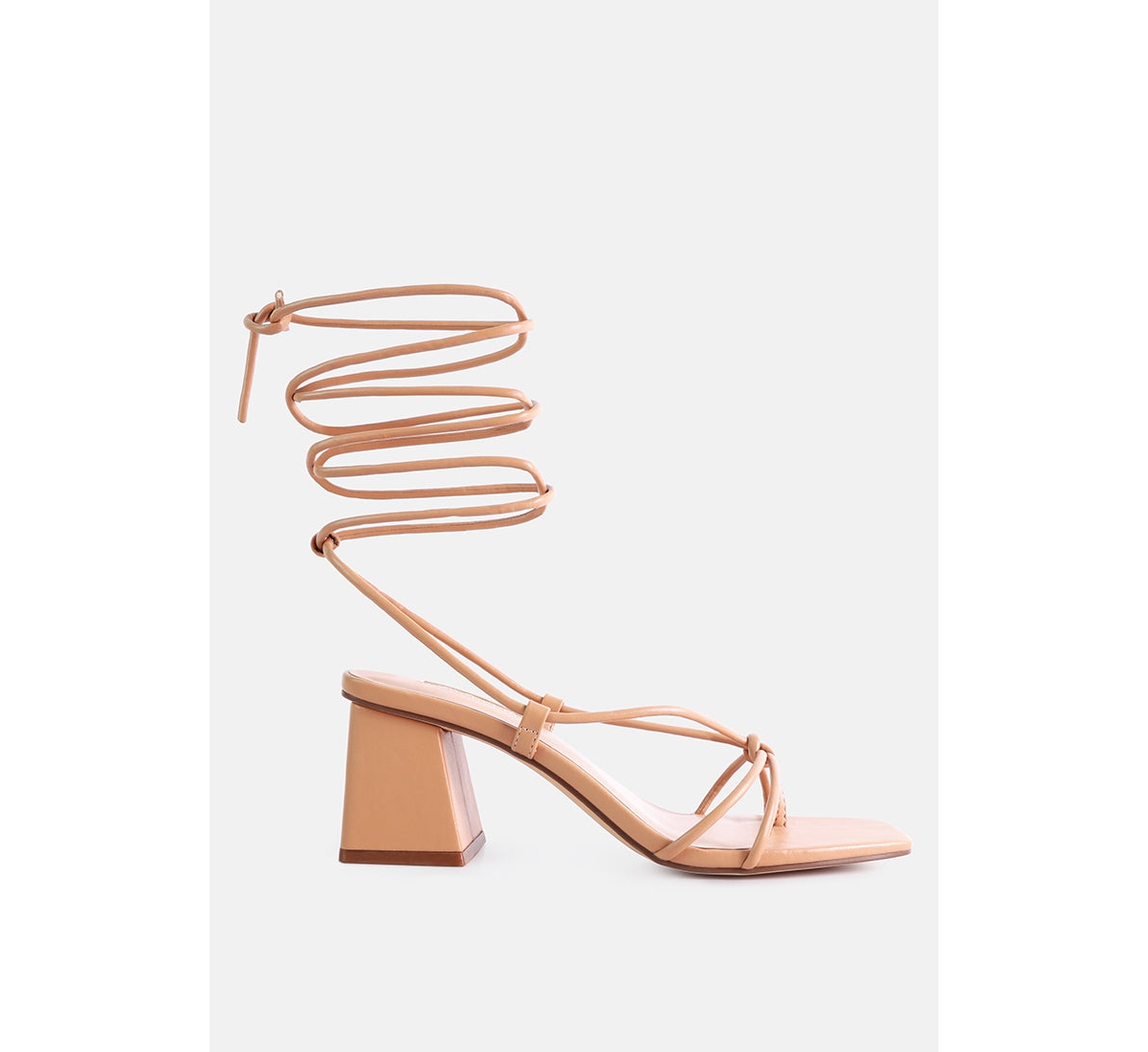 Click here for Womens Spruce Tie Up Block Heel Sandals - Light be... prices