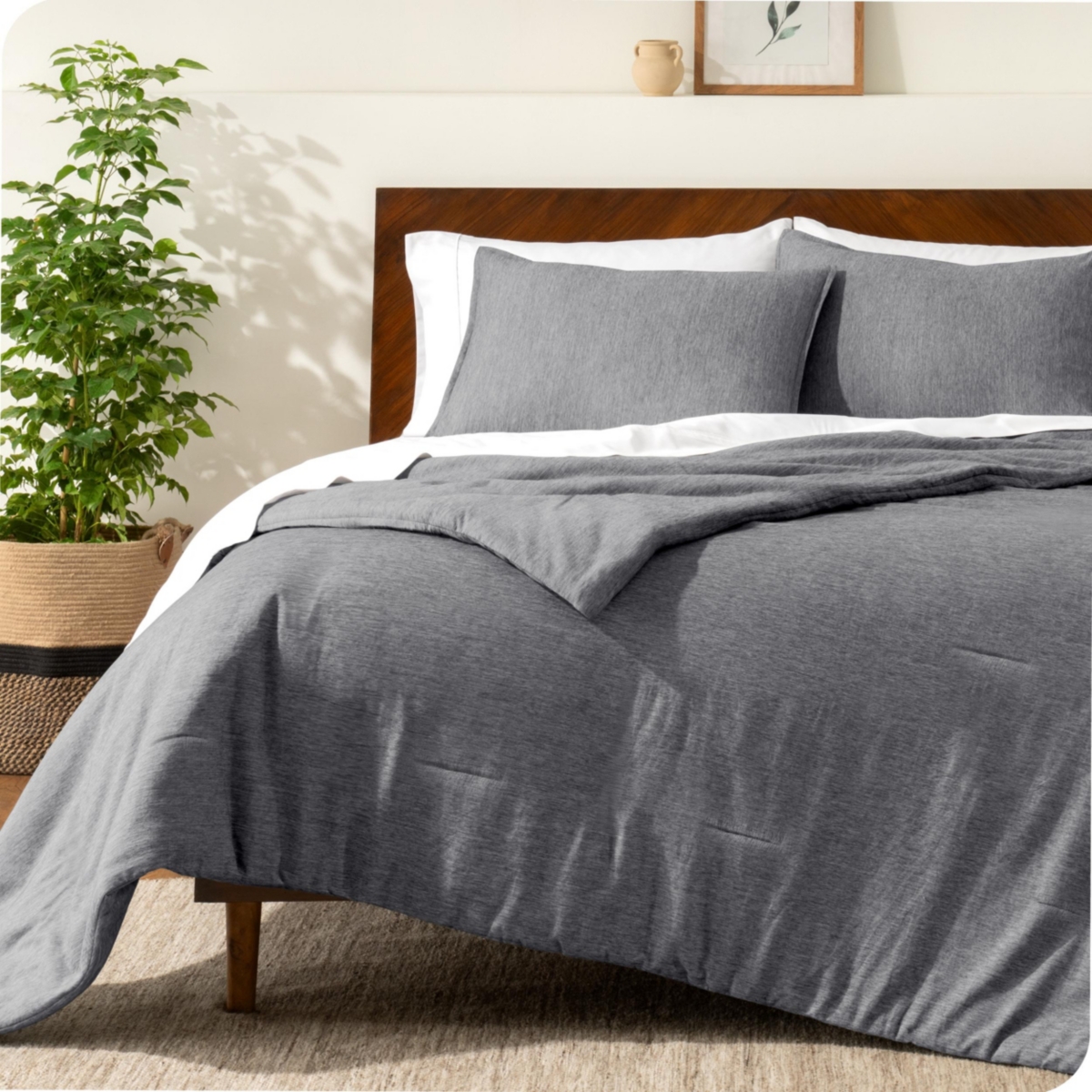 Click here for Bare Home Down Alternative Comforter Set - Heather... prices